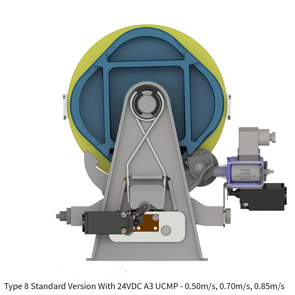 BODE - Type 8 Overspeed Governor - 200mm Pulley - With Optional Remote Trip / Reset & 24VDC A3 ...